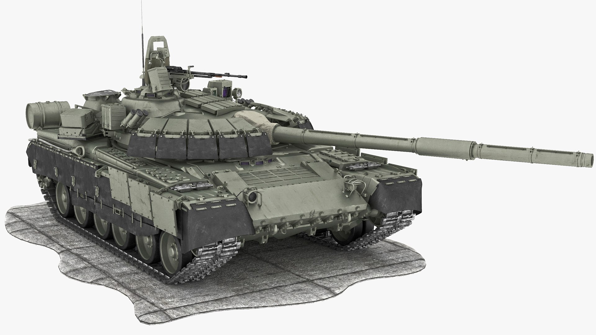 T-80BVM Main Battle Tank Model - TurboSquid 2343060