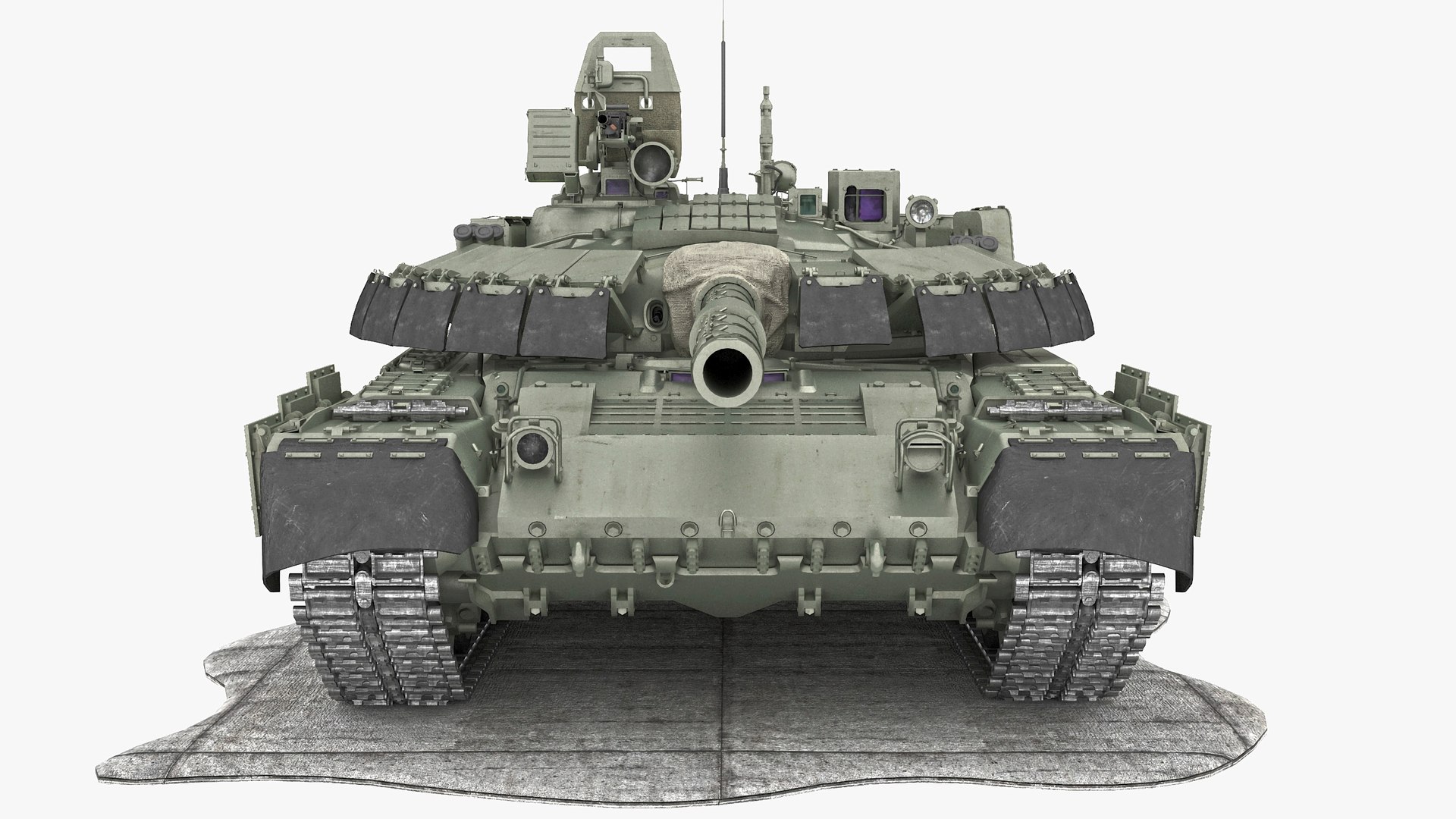 T-80BVM Main Battle Tank Model - TurboSquid 2343060