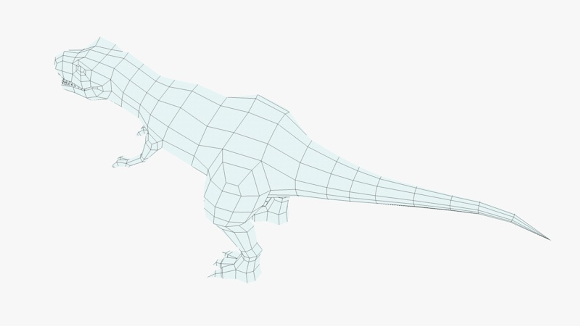 low-poly t-rex 3d model