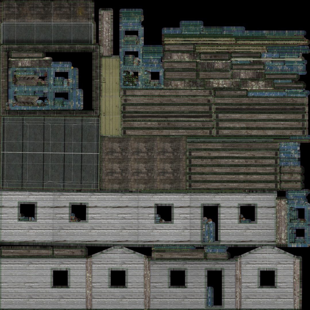 Small Wooden Shed 3d Model