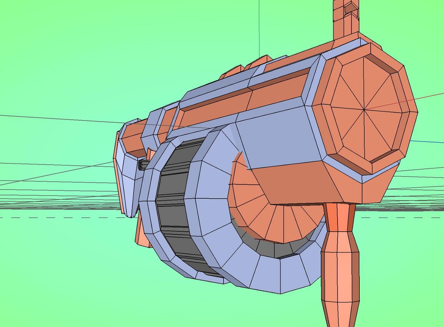 3d Paint Low Poly Weapon Turbosquid 1792433