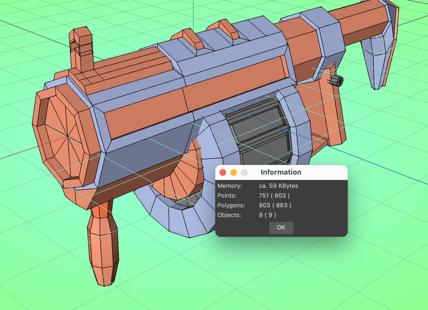 3D Paint Low Poly Weapon - TurboSquid 1792433