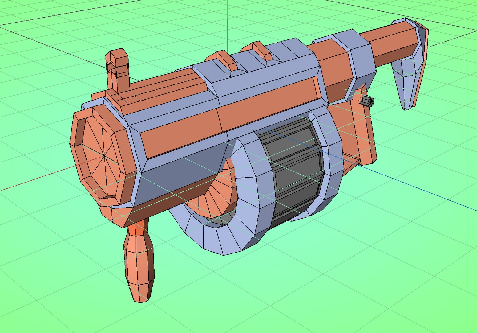 3D Paint Low Poly Weapon - TurboSquid 1792433