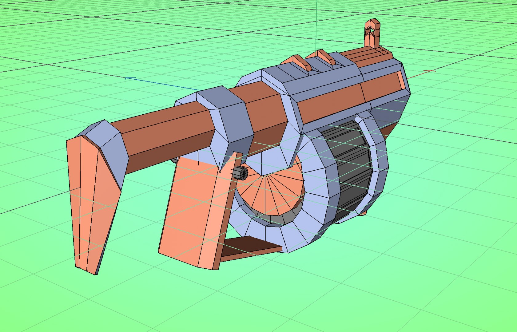 3D Paint Low Poly Weapon - TurboSquid 1792433