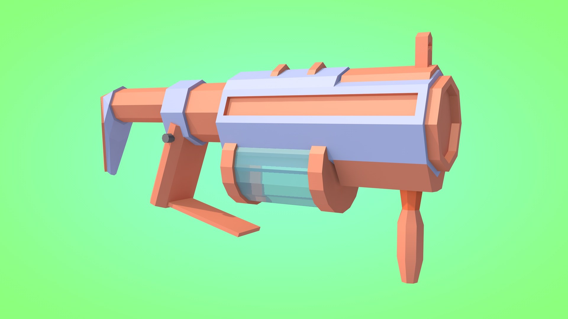 3d Paint Low Poly Weapon Turbosquid 1792433