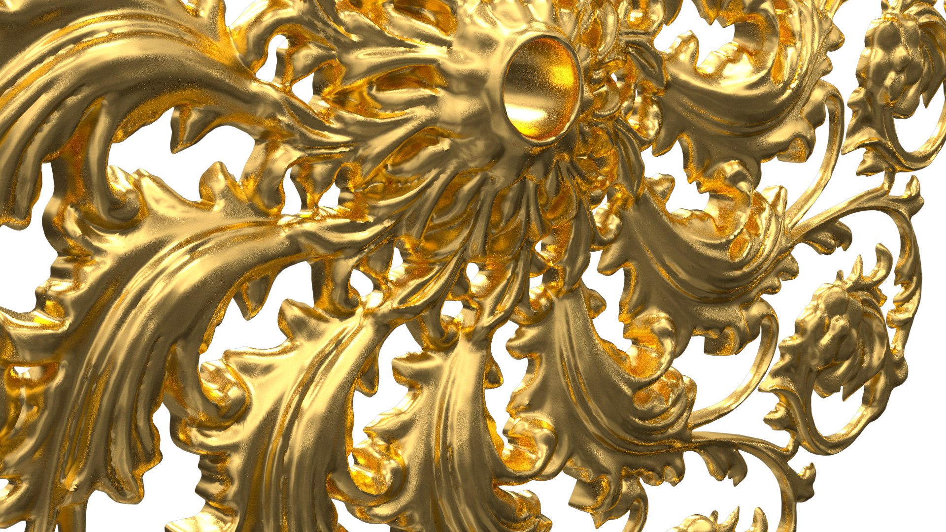 3D Ceiling Sockets Gypsum Plaster DR299 - TurboSquid 2125391