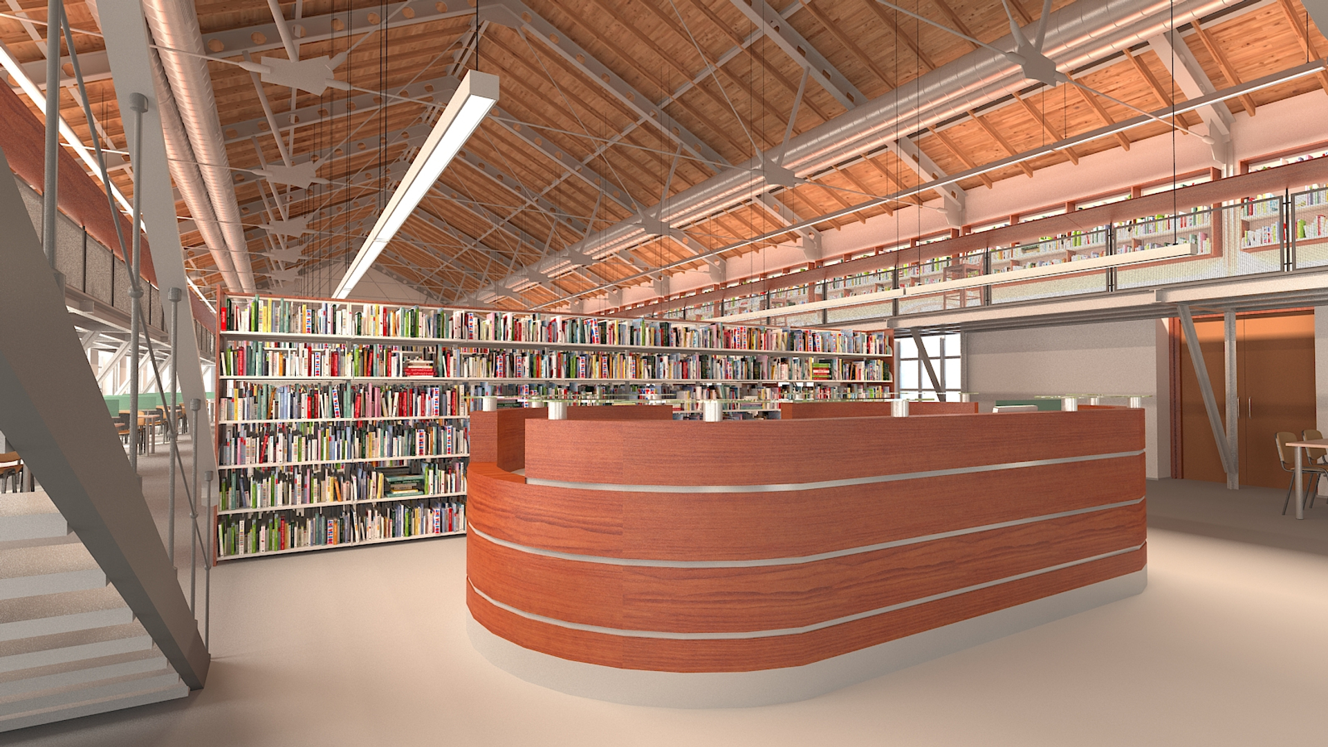 library 3d model