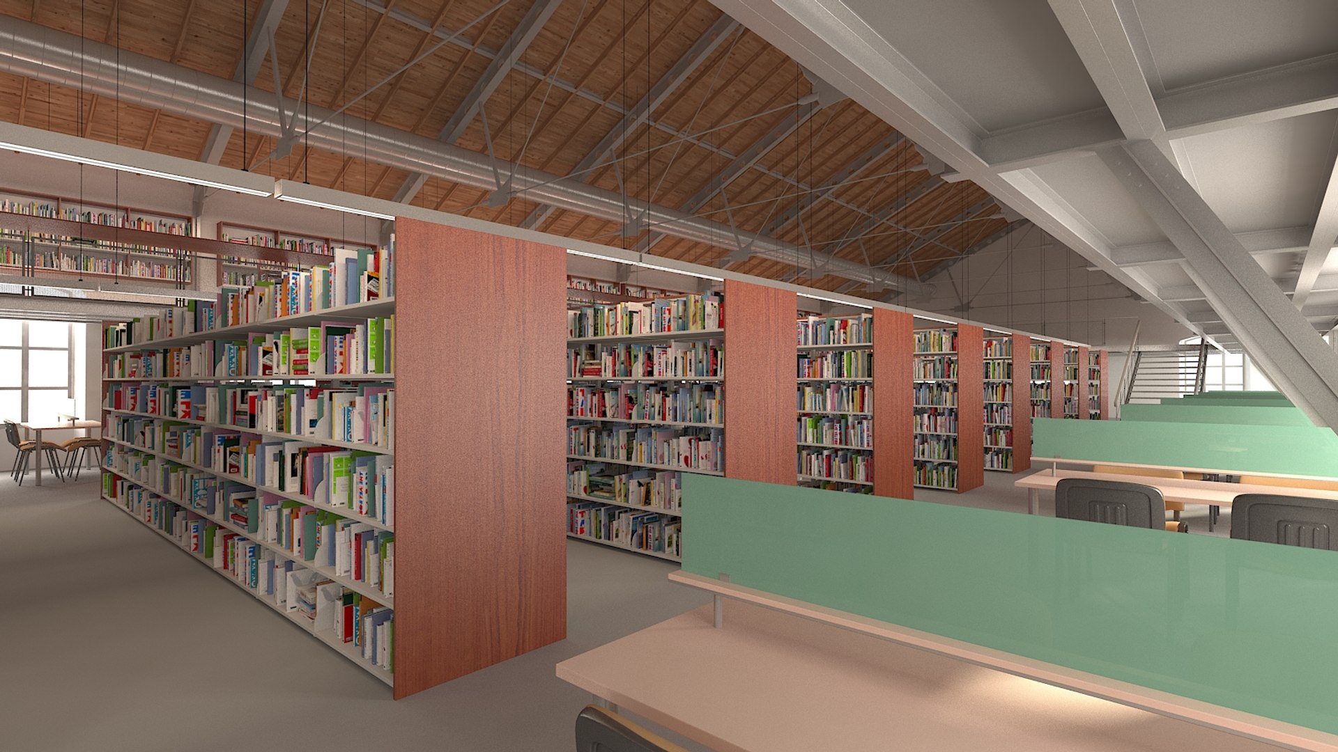Library 3d Model