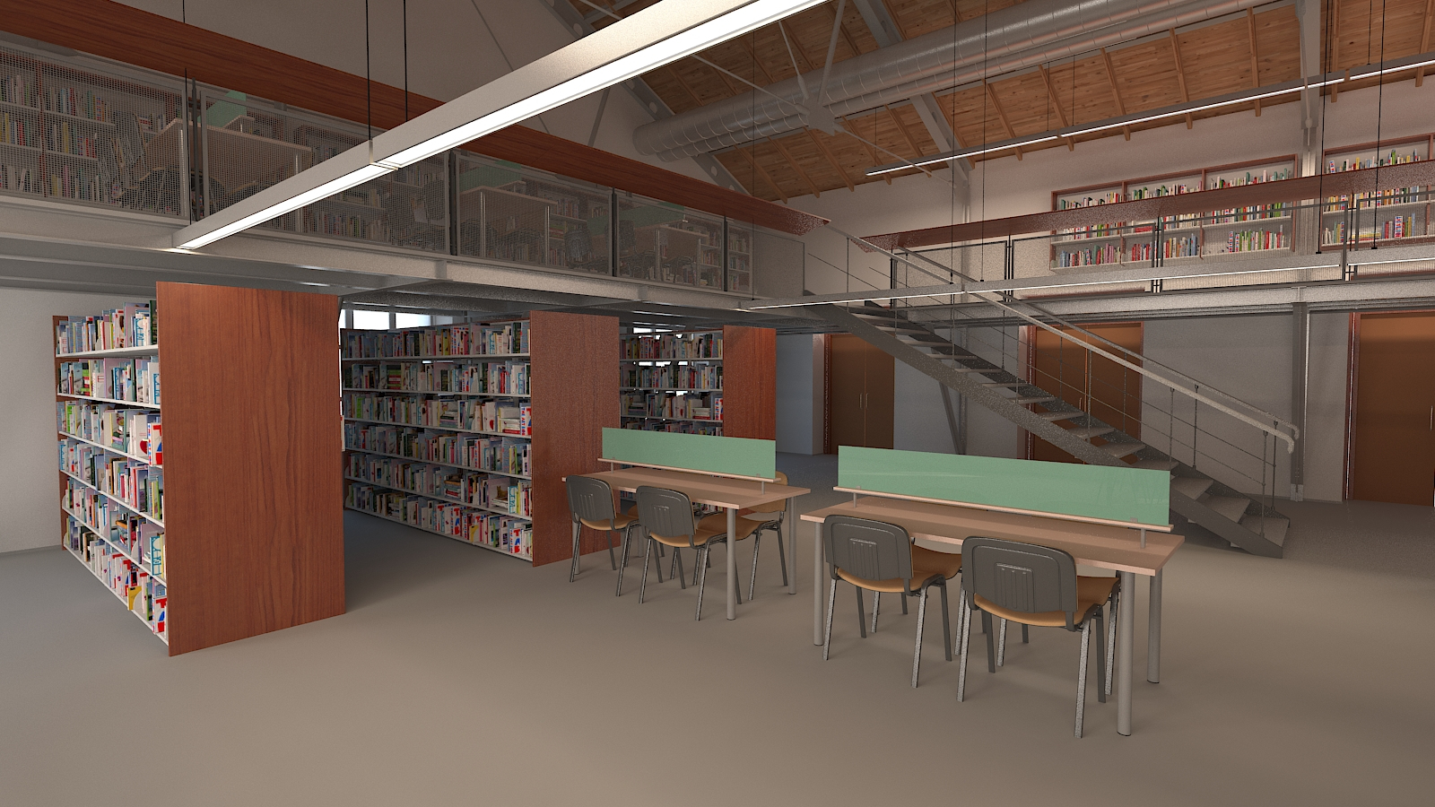 library 3d model