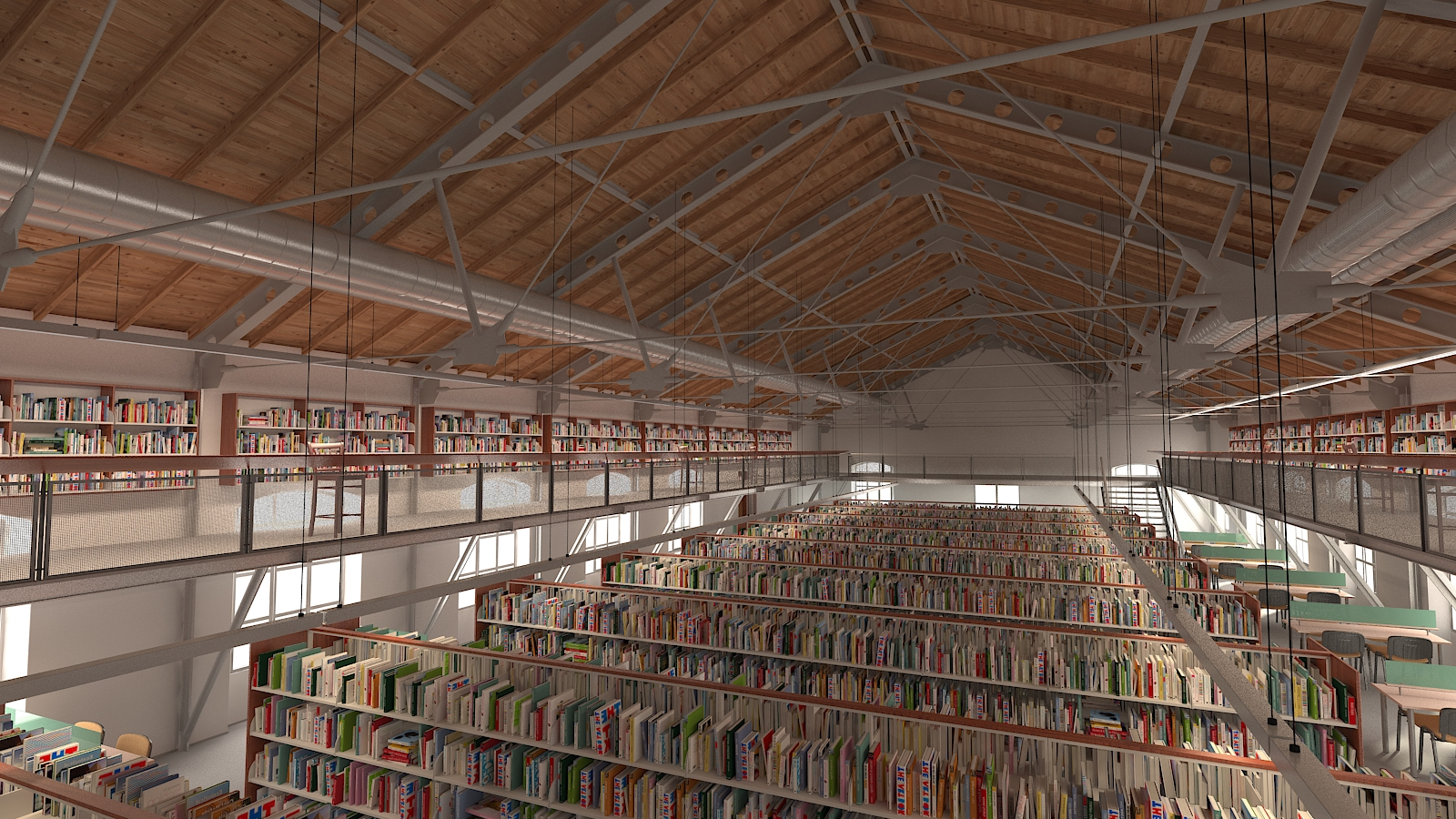 library 3d model