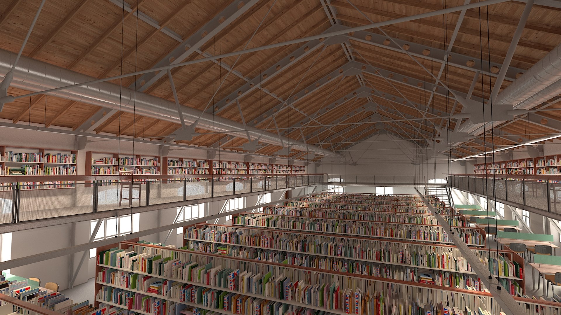 Library 3d Model