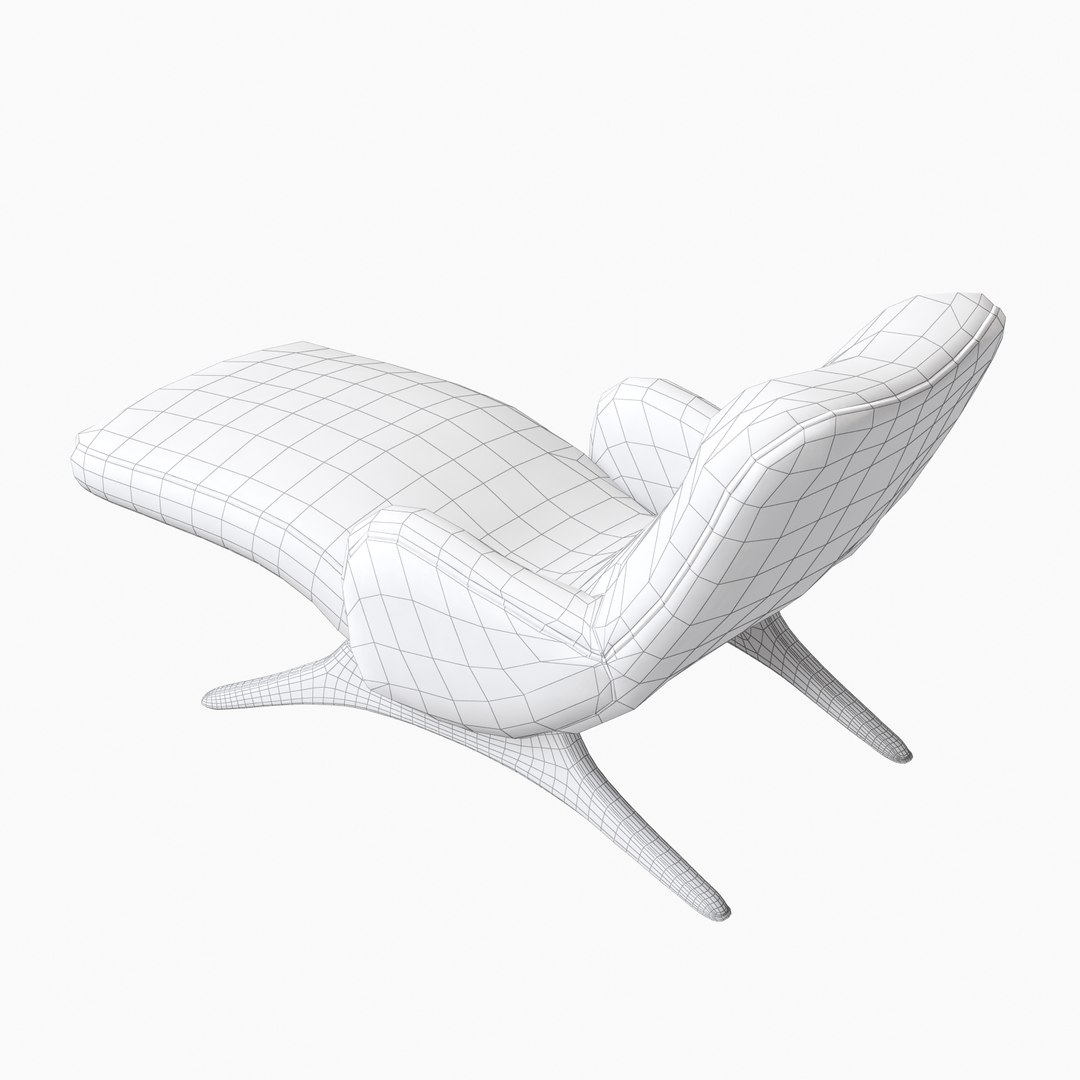 Contour Chaise Lounge Holly 3D Model - TurboSquid 1224046