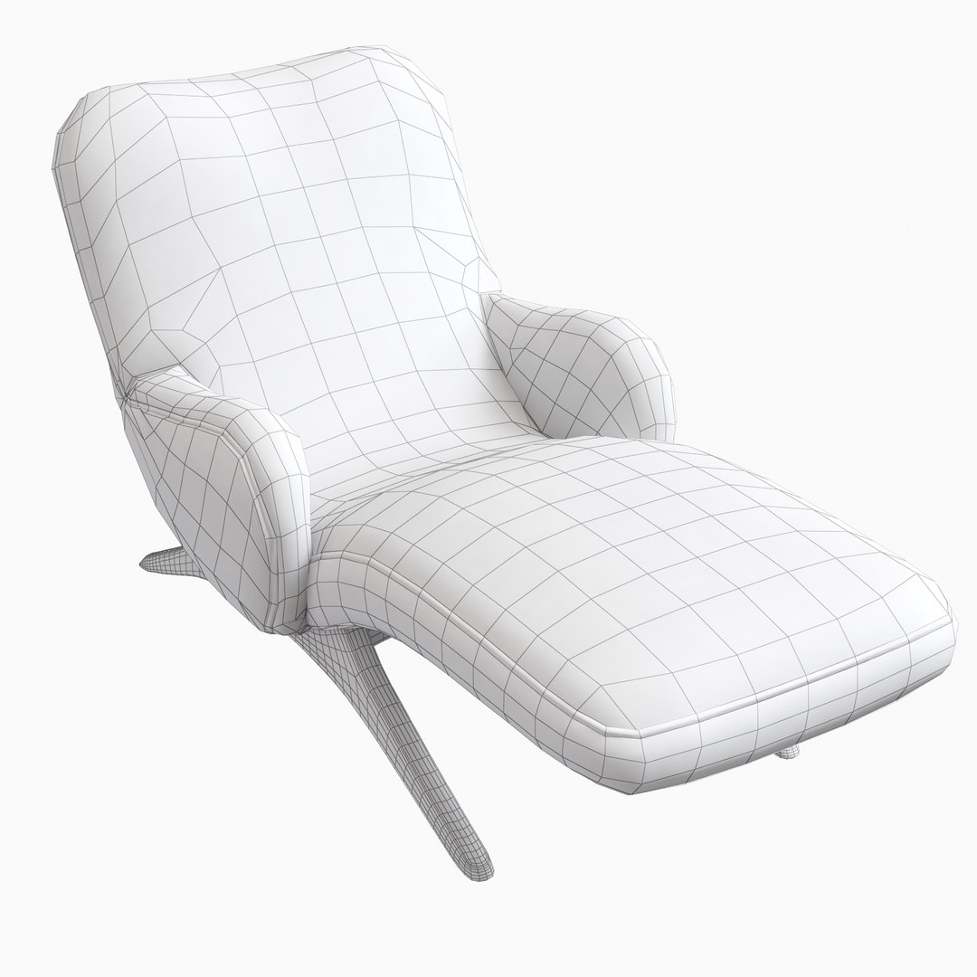 Contour Chaise Lounge Holly 3D Model - TurboSquid 1224046