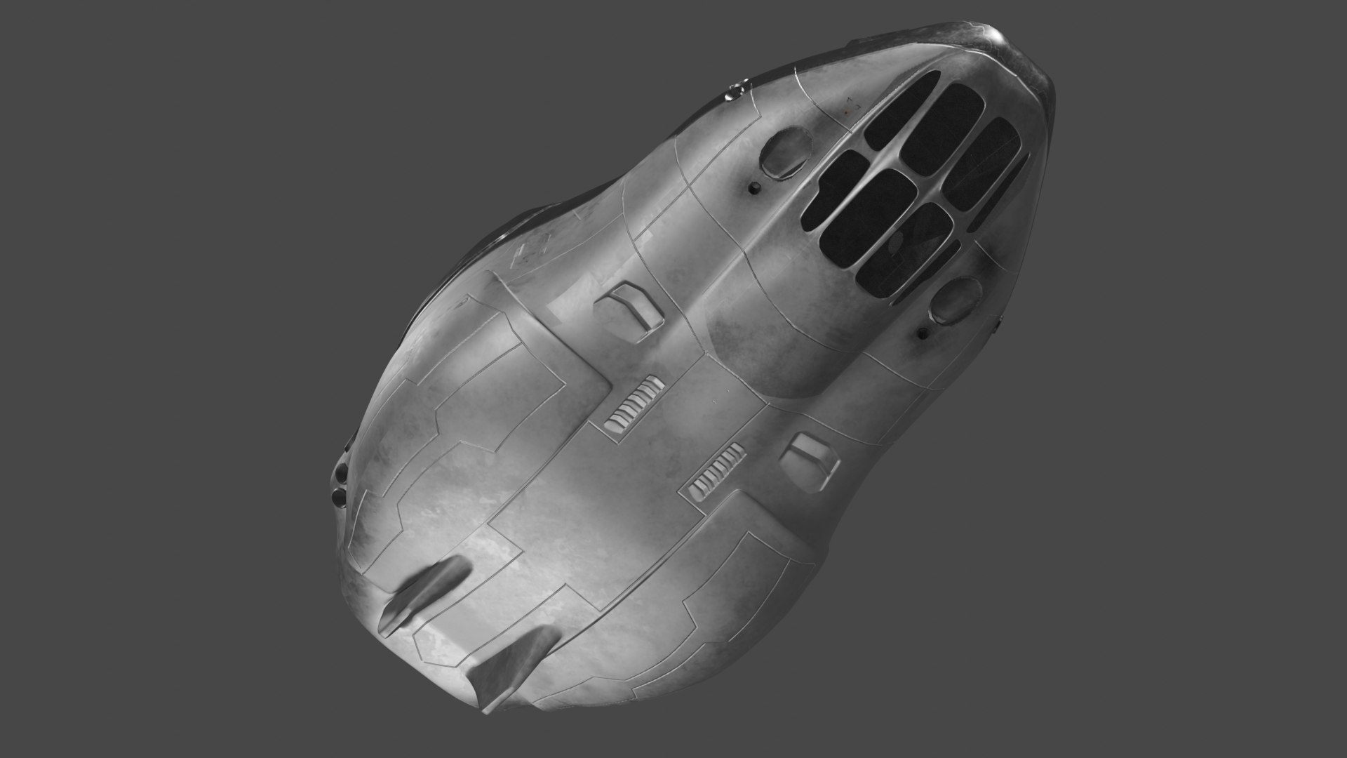 3D Futuristic Spaceship Model - TurboSquid 1737722