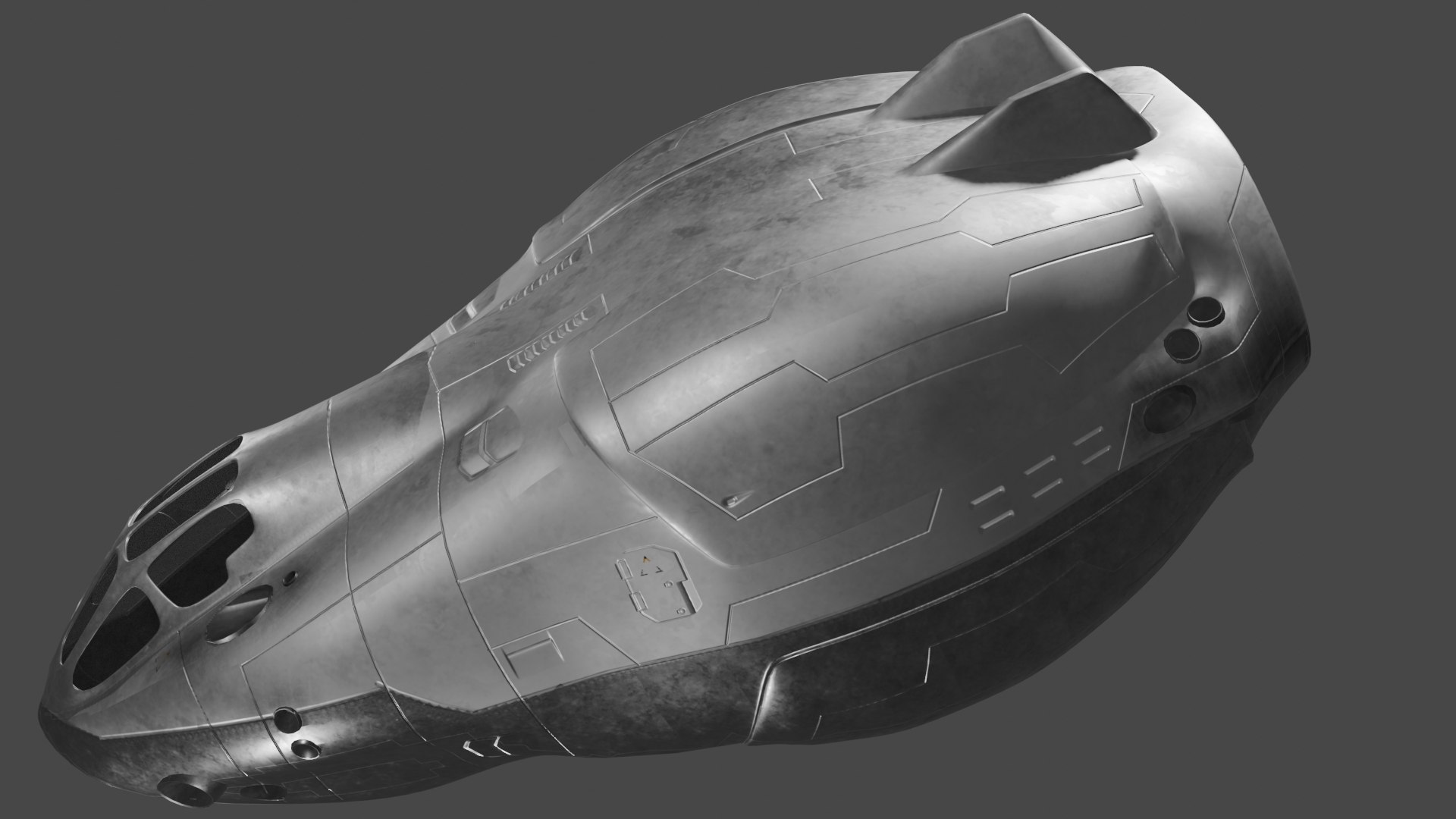 3D Futuristic Spaceship Model - TurboSquid 1737722
