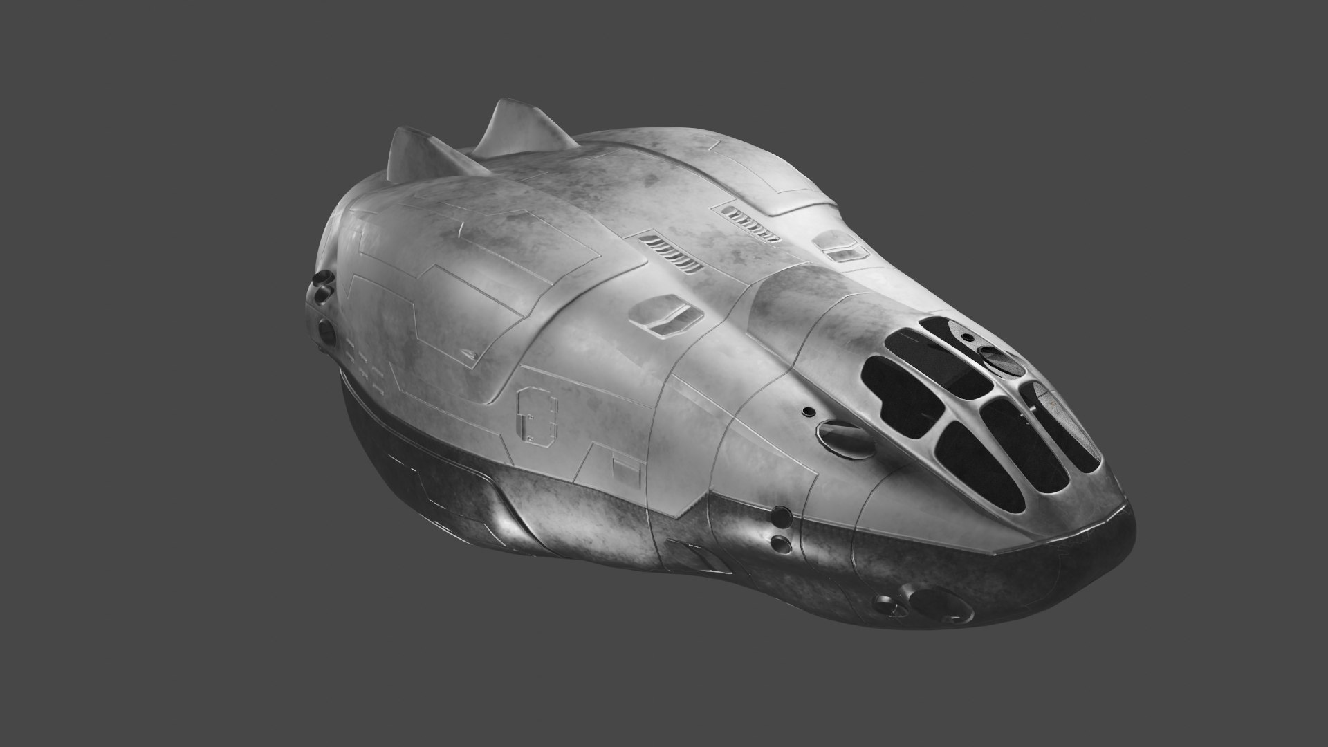3D Futuristic Spaceship Model - TurboSquid 1737722