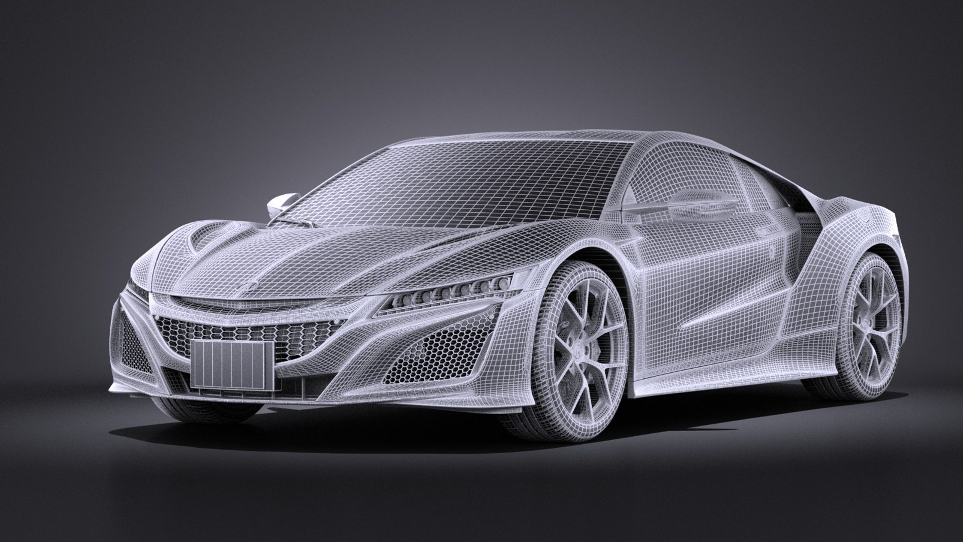 Acura Nsx 2016 3d C4d