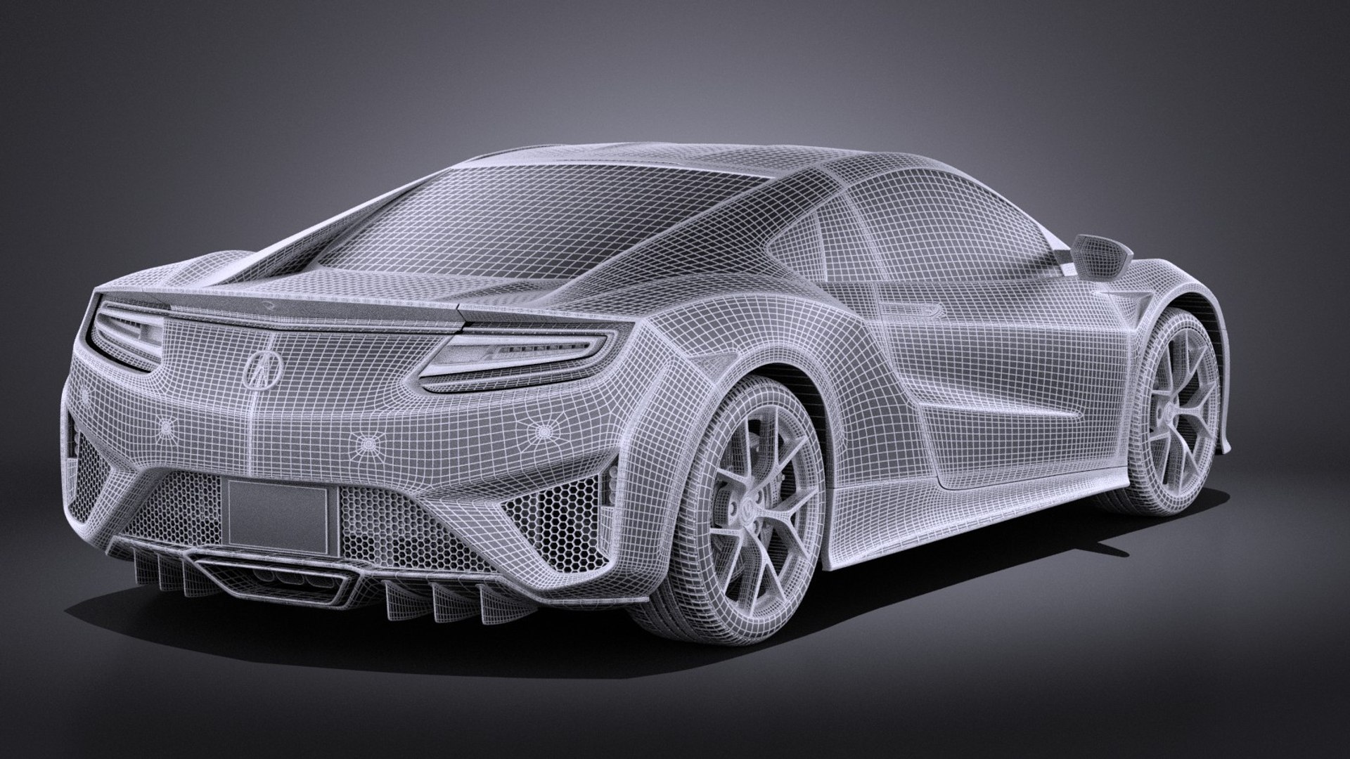 Acura Nsx 2016 3d C4d