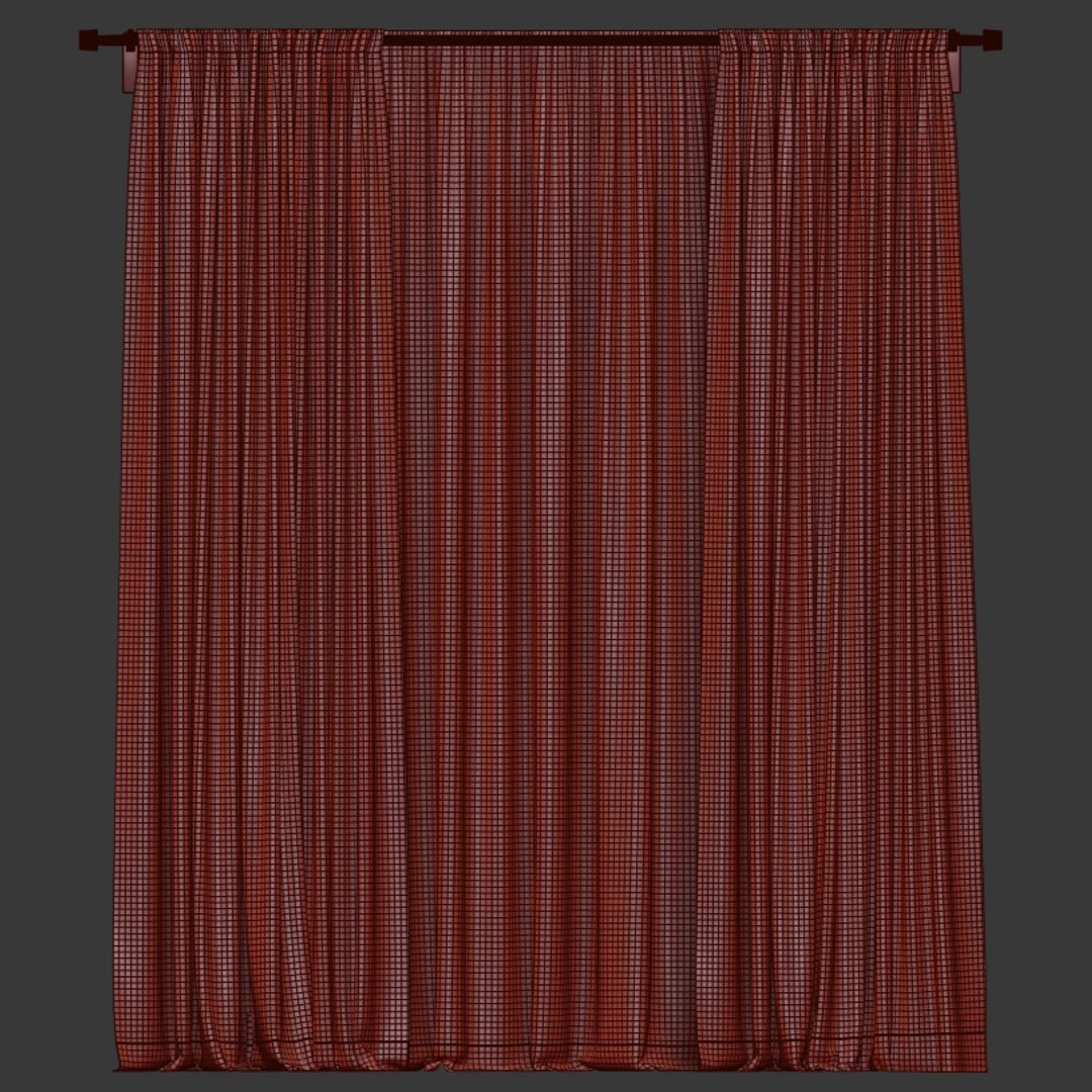 Curtain Model - TurboSquid 1661070