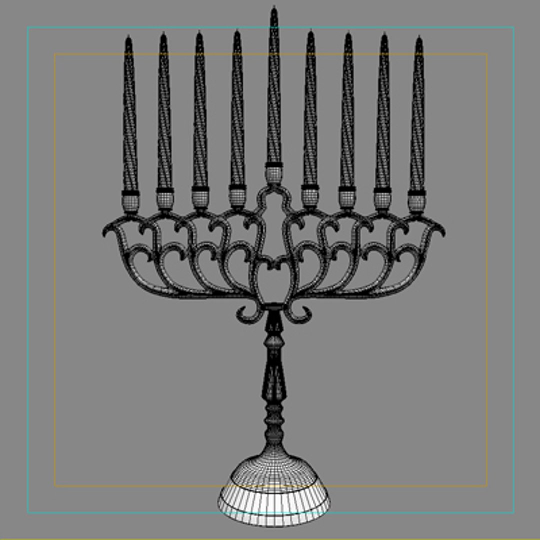 3d Menorah Model