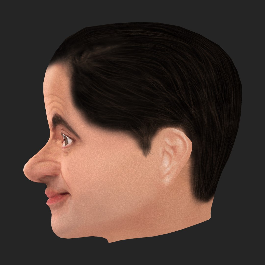3D Rowan Atkinson Head - Low Poly Head For Game - TurboSquid 1868480