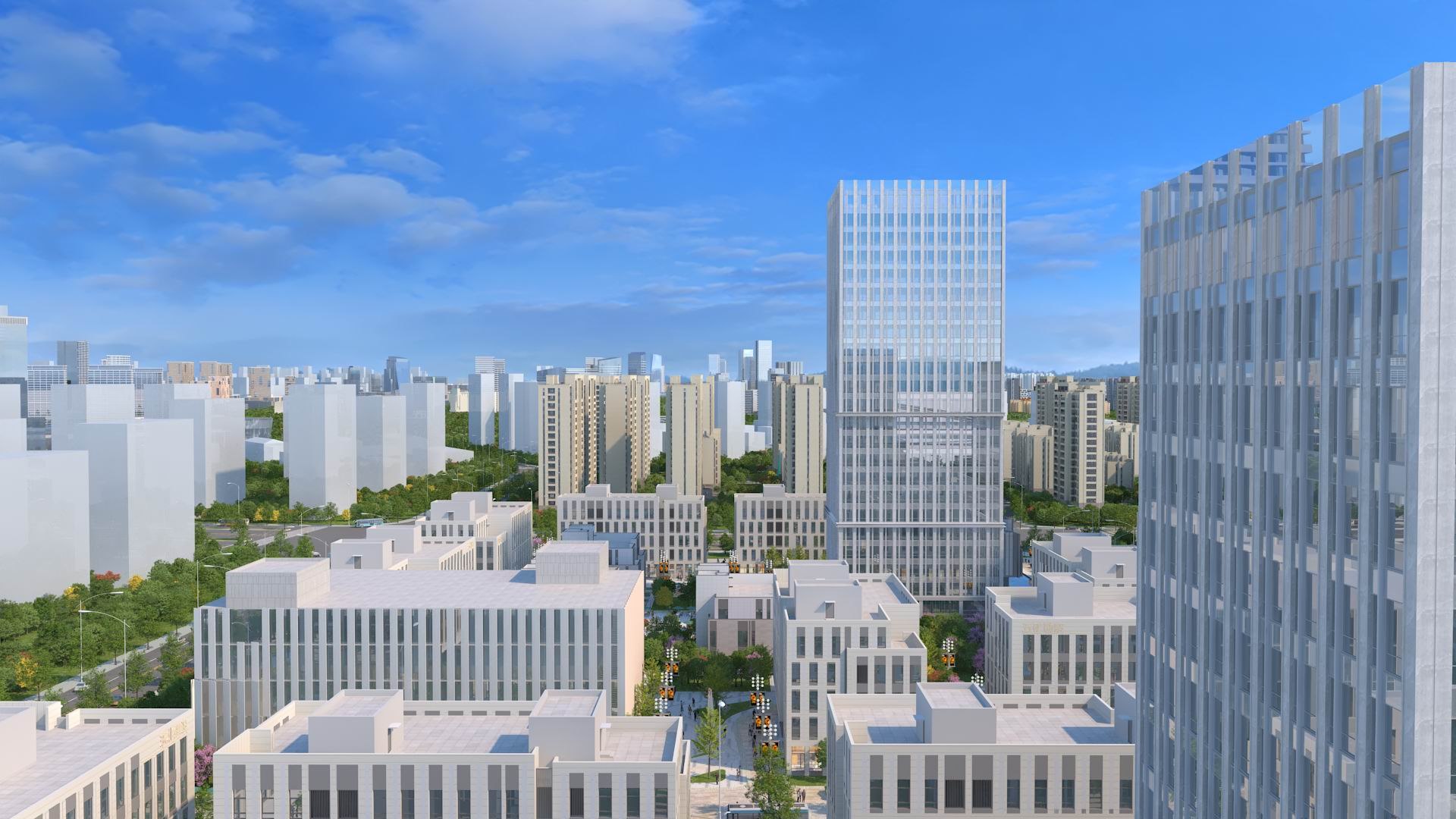 3D Model Urban Architecture Block Landscape Animation 3D Model ...