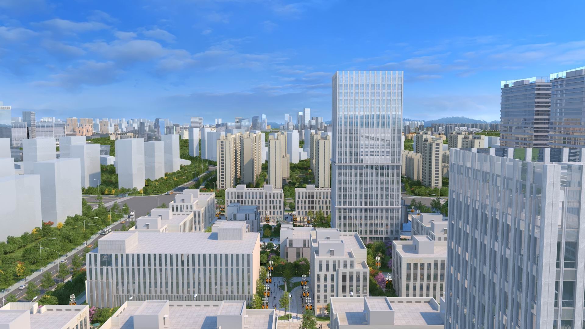 3D Model Urban Architecture Block Landscape Animation 3D Model ...