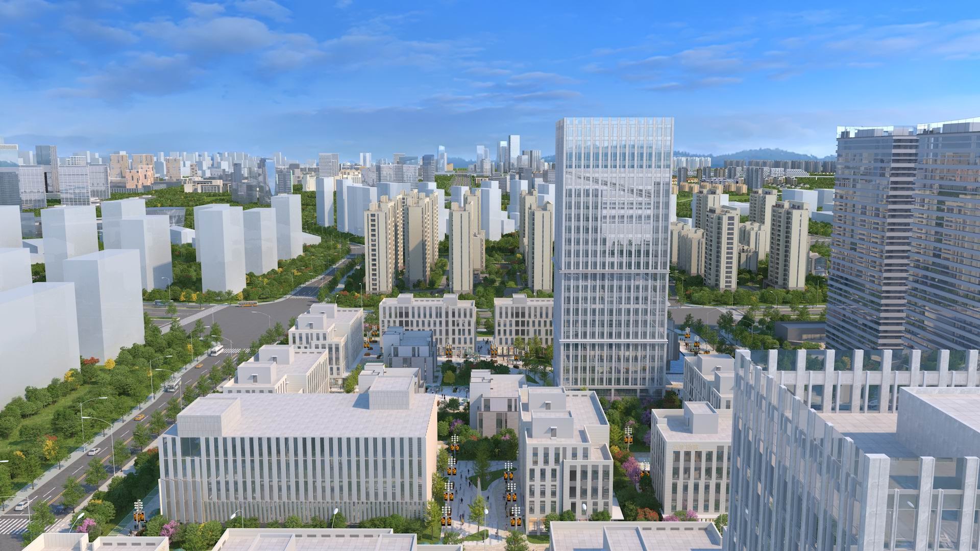 3D Model Urban Architecture Block Landscape Animation 3D Model ...