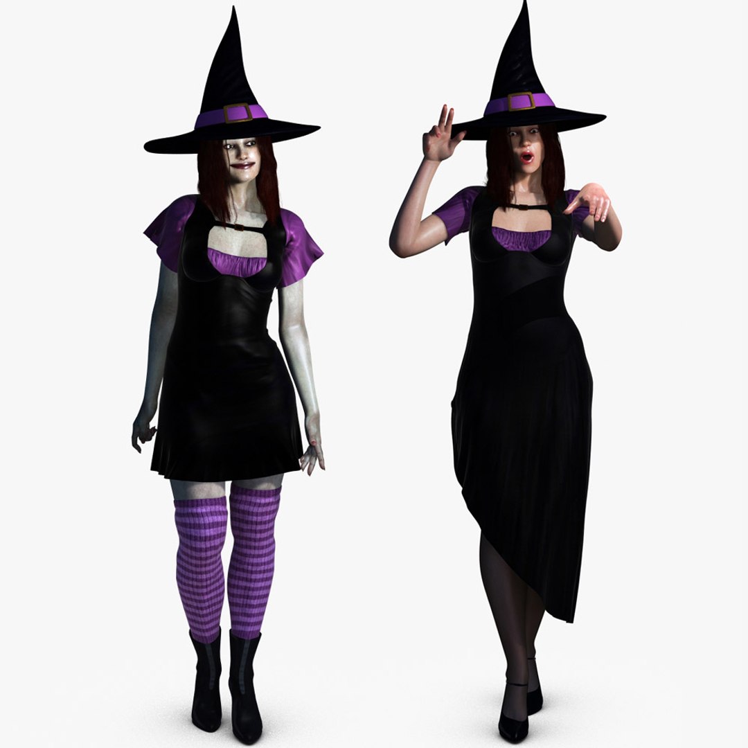 Witch Rigging Character 3D Model - TurboSquid 1331913