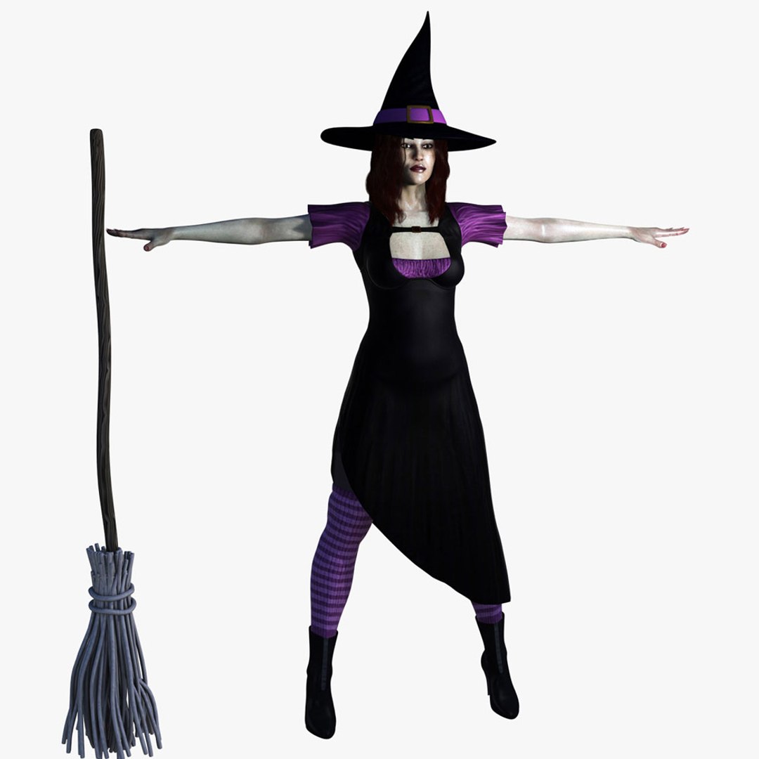 Witch Rigging Character 3D Model - TurboSquid 1331913