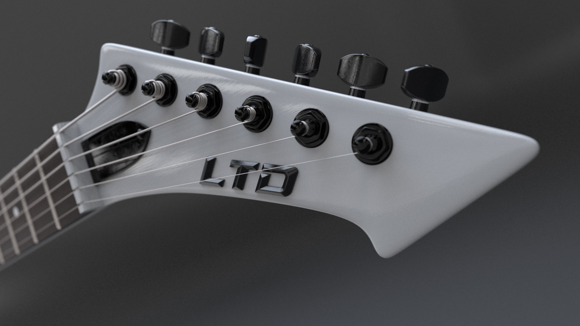 ESP Snakebyte Guitar Model - TurboSquid 1893240