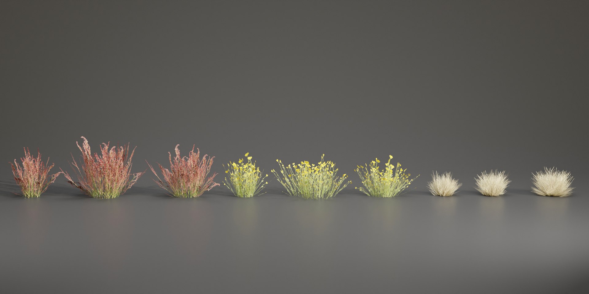 Low Poly Wild Grass Collection Vol 246-3dmax-Blender 3D - TurboSquid ...