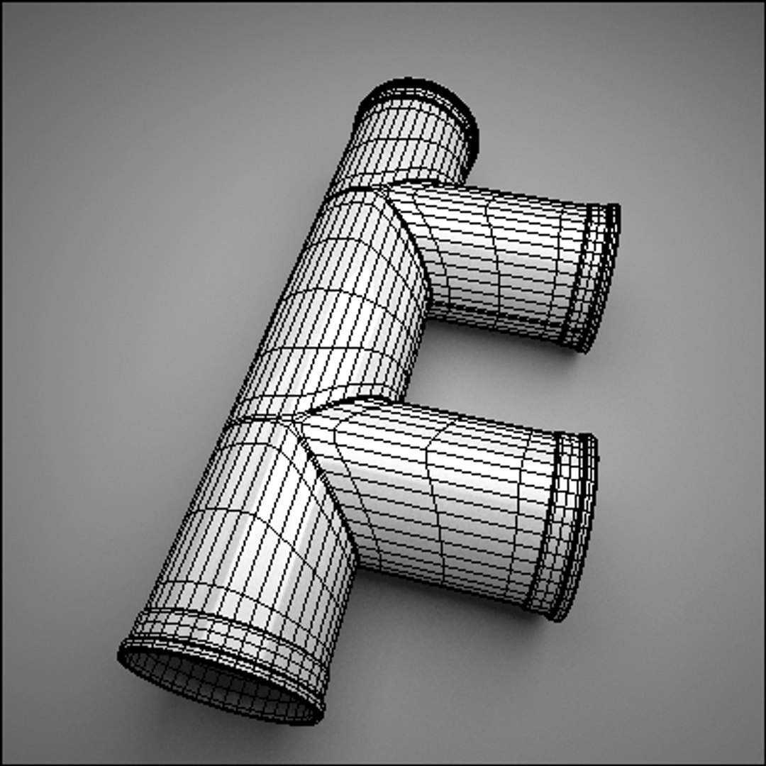 pvc pipe 3d 3ds