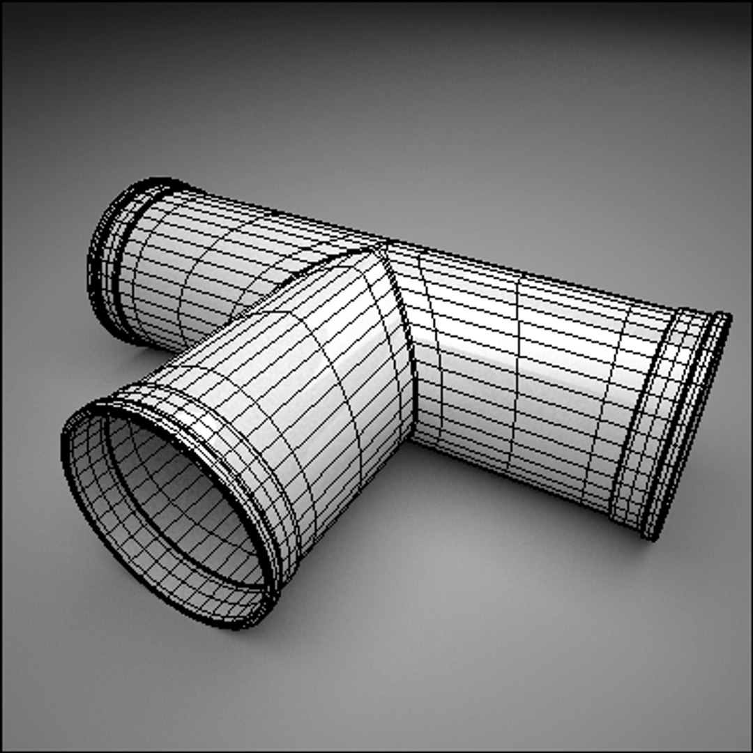 pvc pipe 3d 3ds