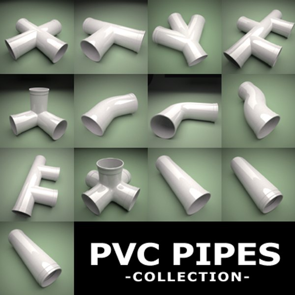 pvc pipe 3d 3ds