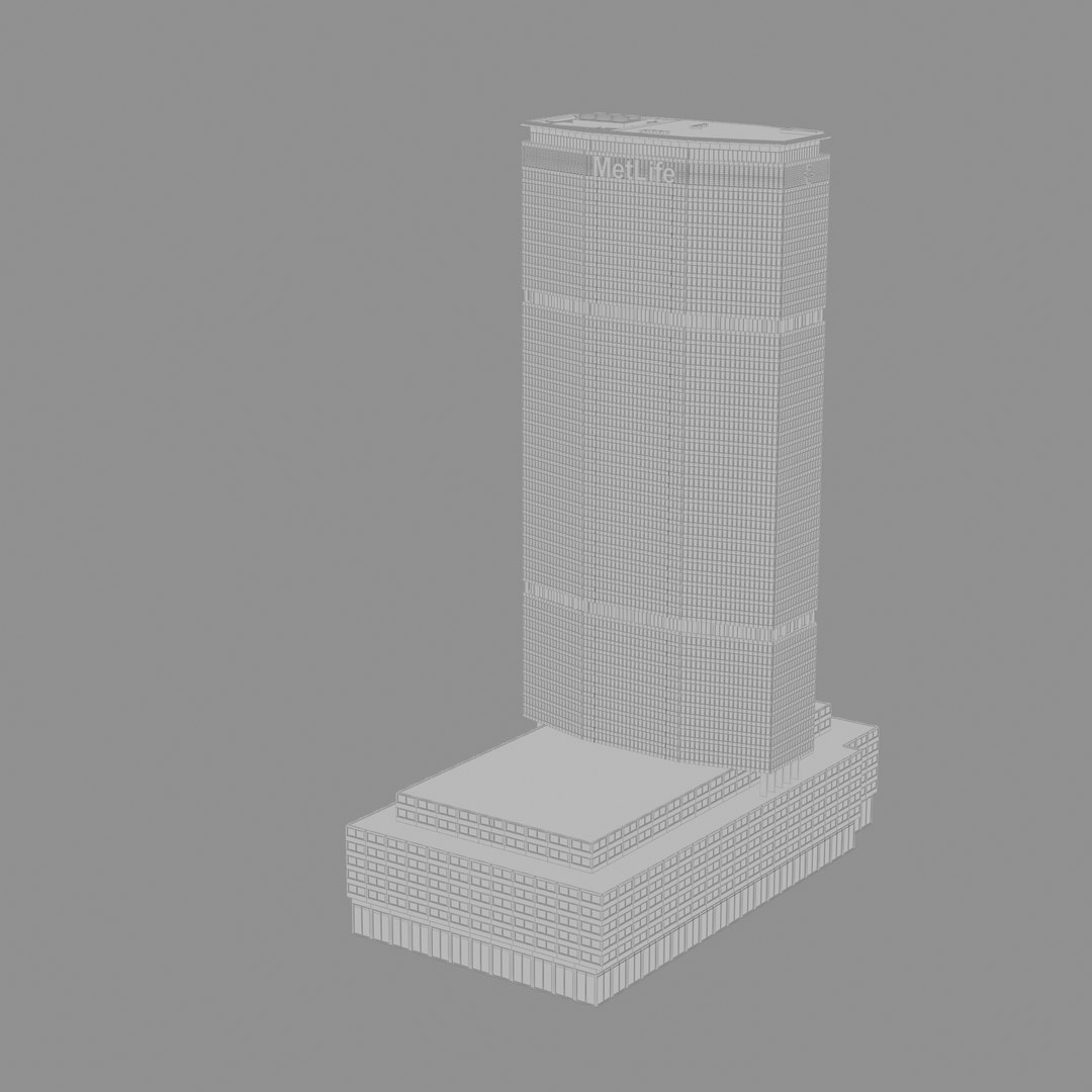 MetLife Building 3D Model - TurboSquid 1755496