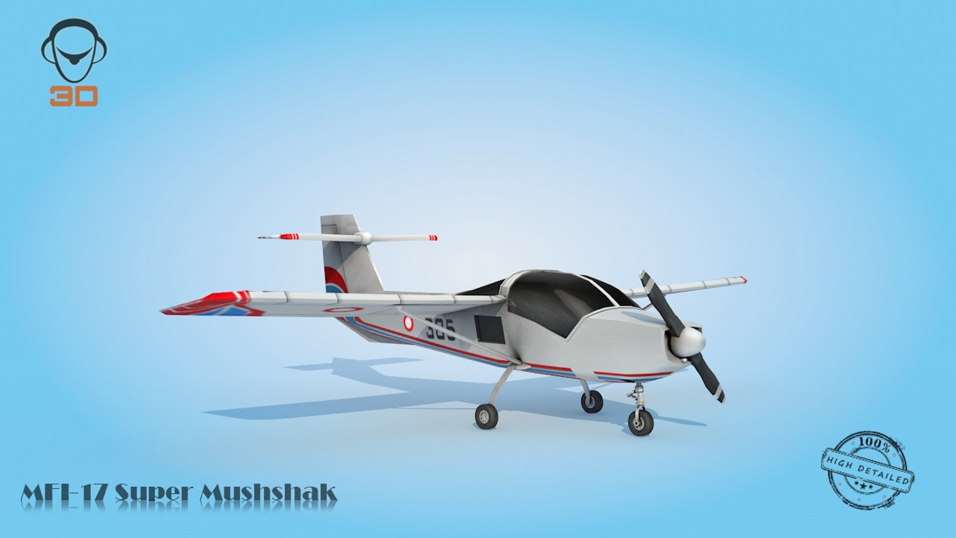 Super Mushshak Mfi-17 3D Model - TurboSquid 1348136