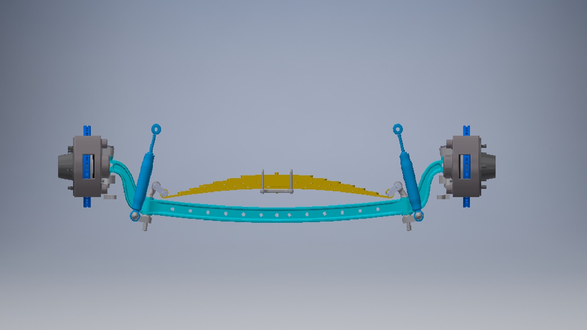 Car Front Drop Axle Suspension System Model - TurboSquid 2077097