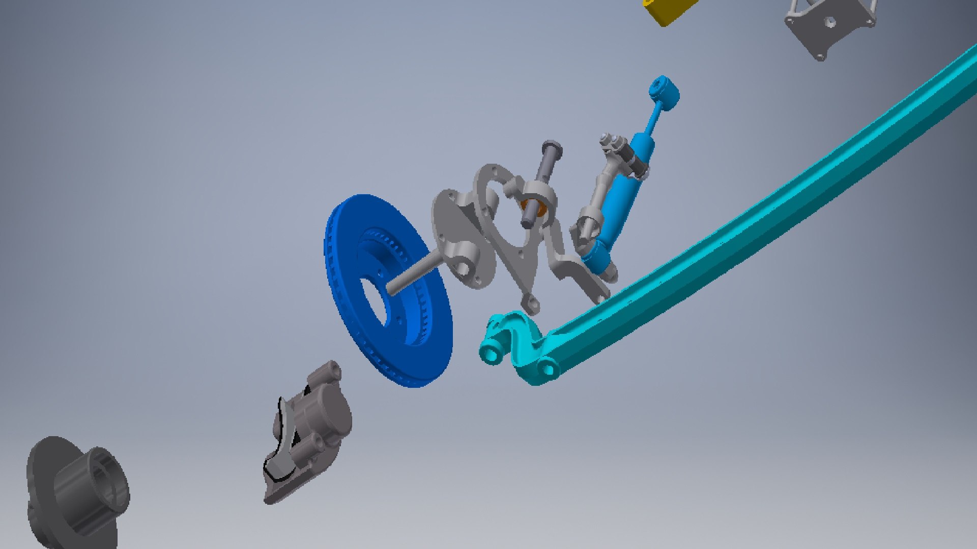 Car Front Drop Axle Suspension System Model - TurboSquid 2077097