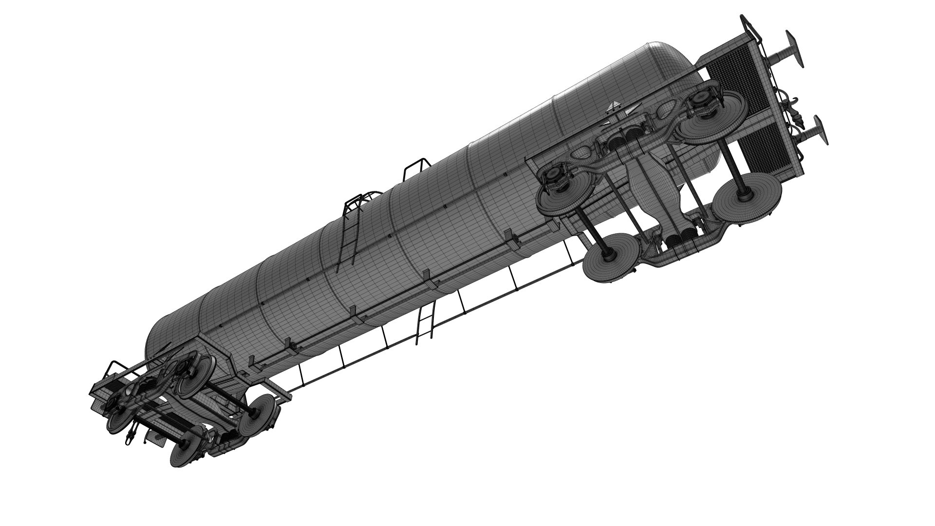 Train oil tank 3D model - TurboSquid 1671729