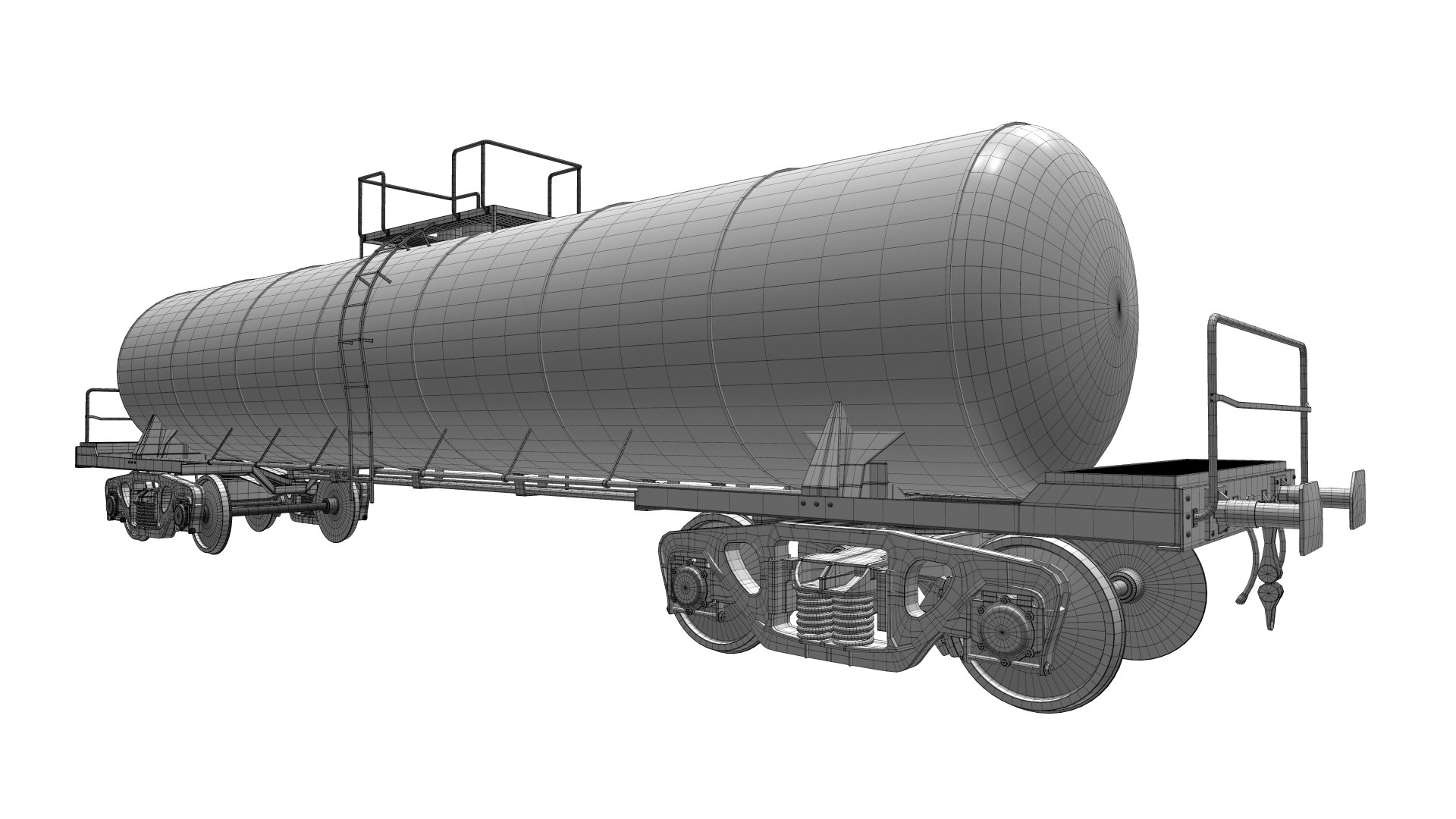 Train oil tank 3D model - TurboSquid 1671729