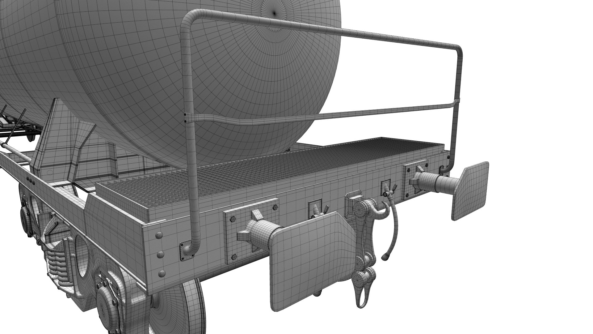 Train oil tank 3D model - TurboSquid 1671729