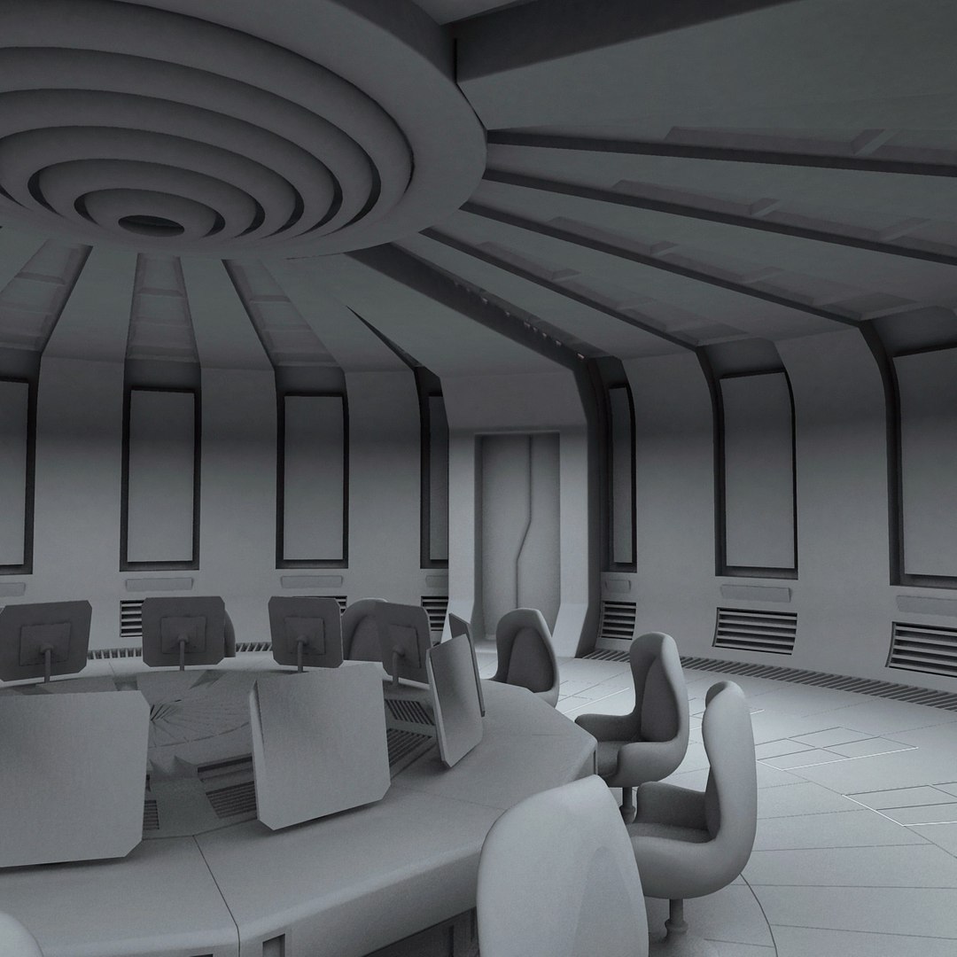 3d Futuristic Interior Model