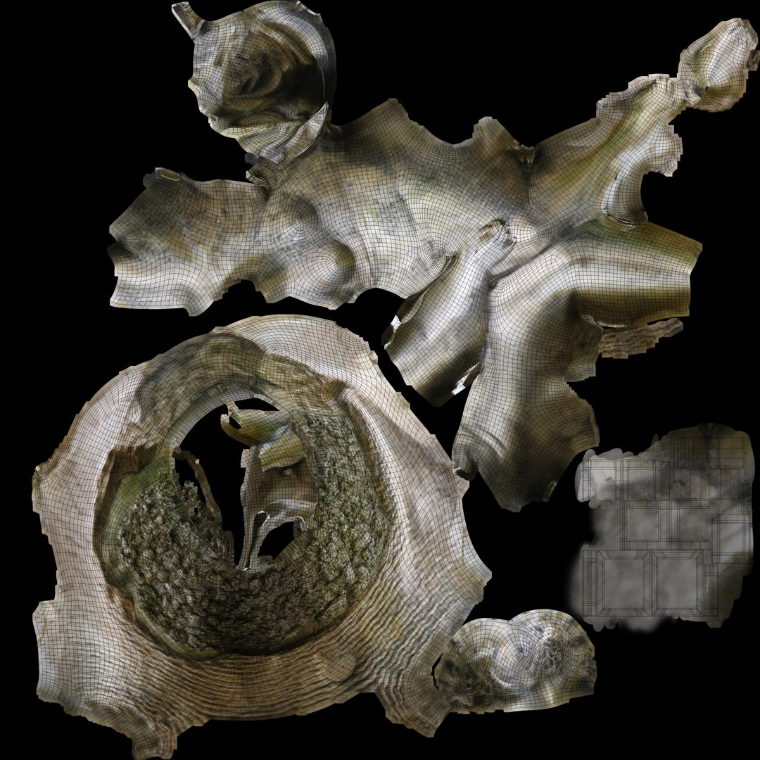 ancient roman statue 3d model