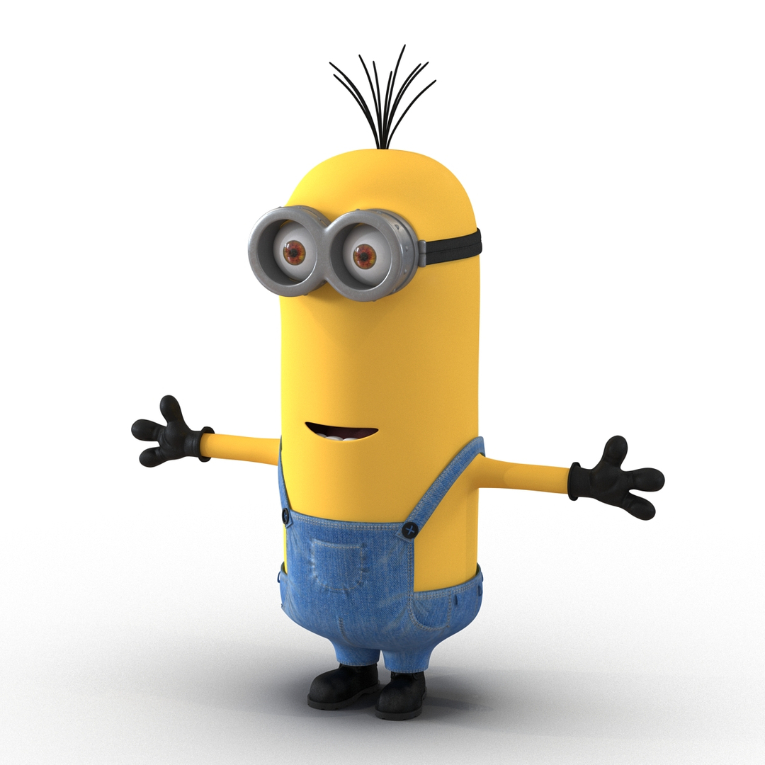 3d minions short eyed