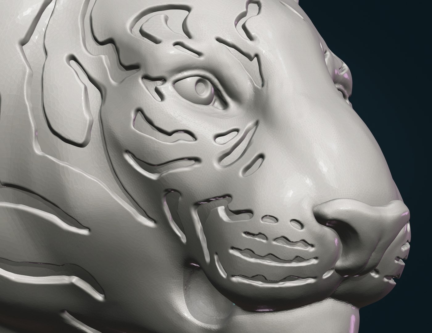 Tiger Head 3D Model - TurboSquid 1441223