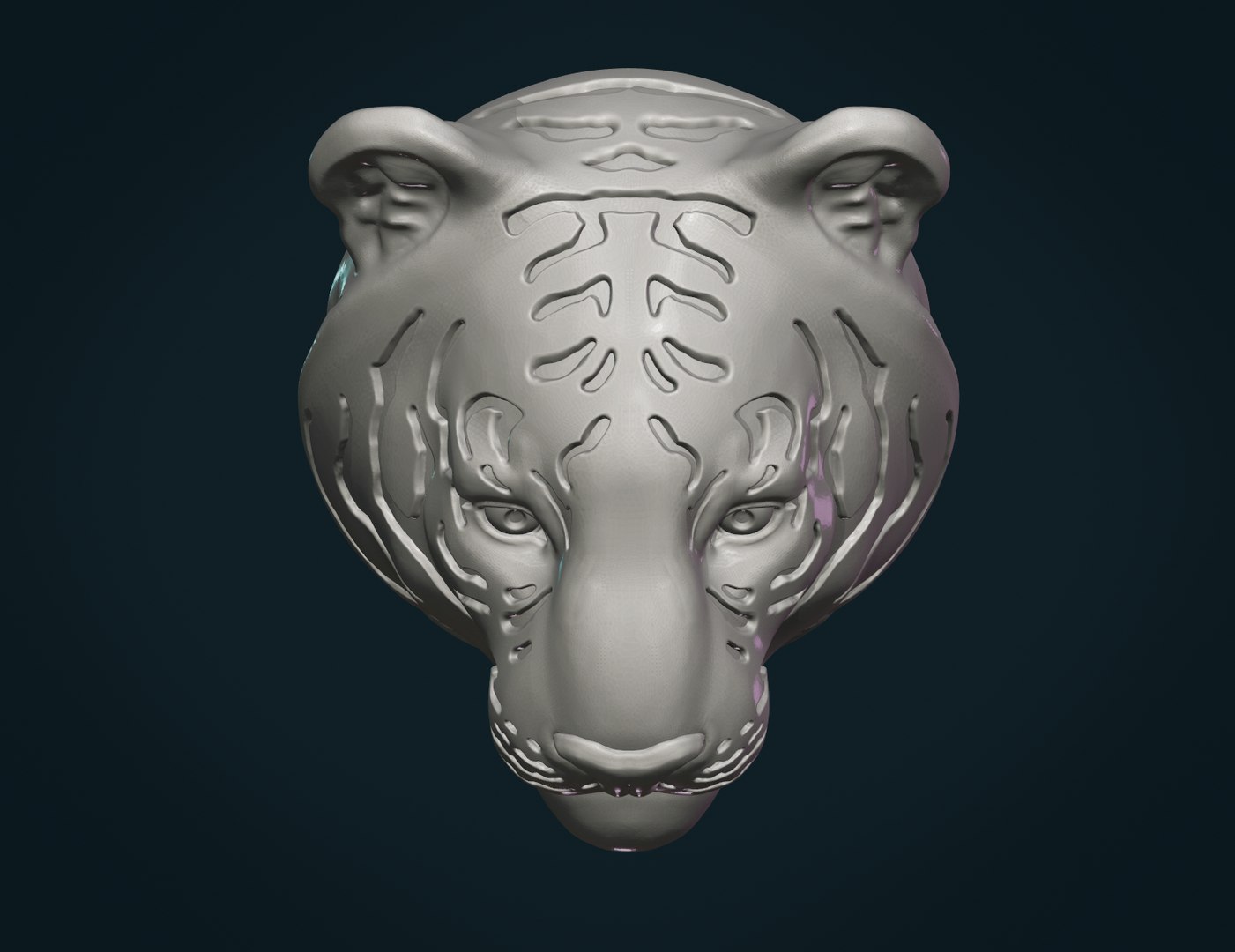 Tiger Head 3D Model - TurboSquid 1441223