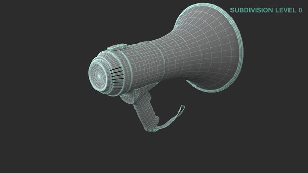 3D Megaphone model - TurboSquid 1864459