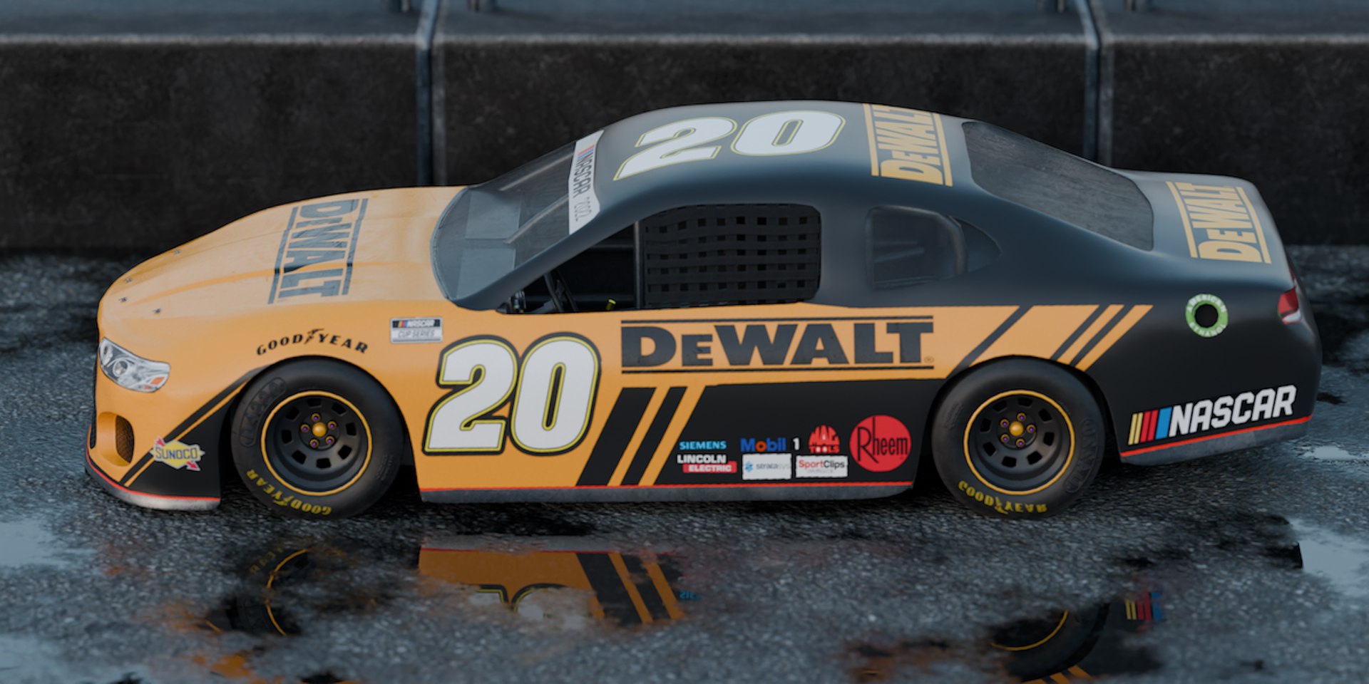 Nascar Car Simple Rig 3D Model - TurboSquid 2175936