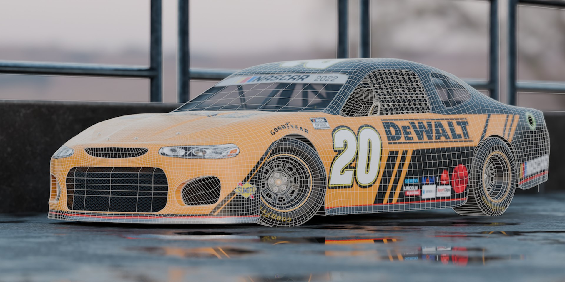 Nascar Car Simple Rig 3D Model - TurboSquid 2175936